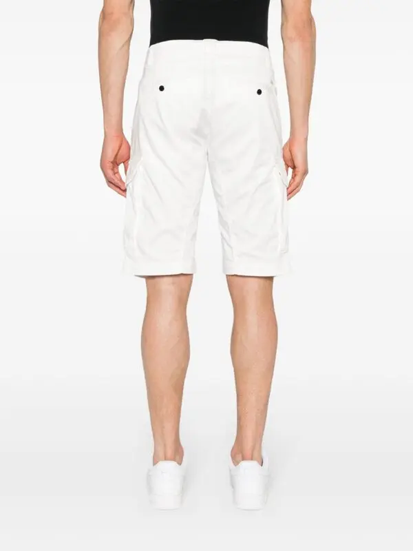 C.P. COMPANY Lens-detail Cargo Shorts - White