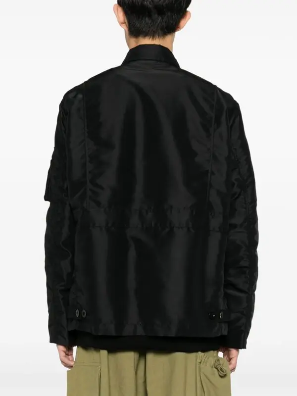 Sacai Contrasting-trim Layered Bomber Jacket