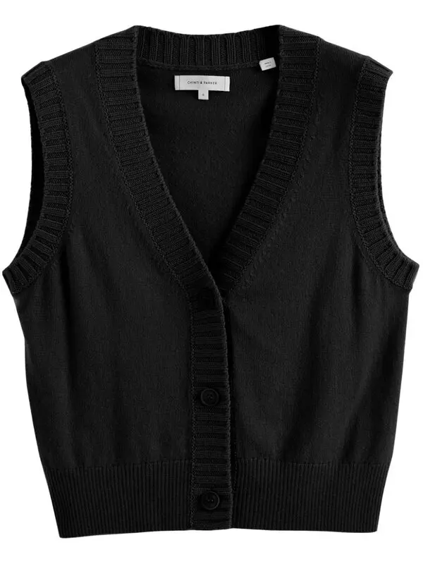 Chinti & Parker V-neck Wool Vest