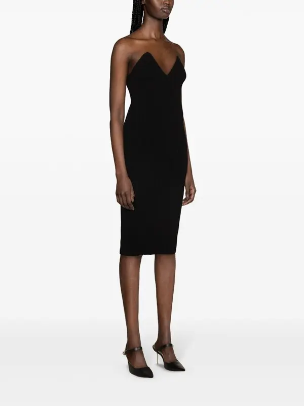 cotton knit dress with pockets KNIT HEMP TANK Dress NAVY / S main image 1