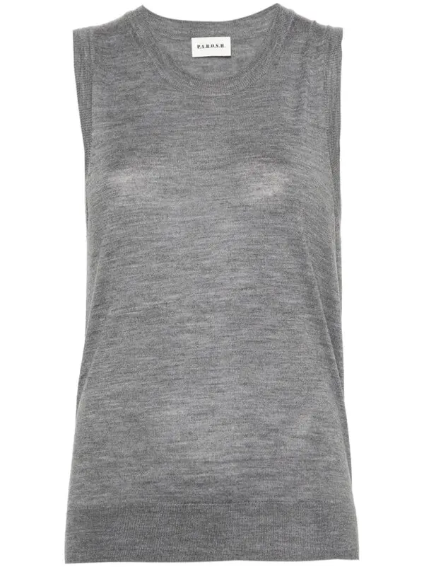 P.a.r.o.s.h Fine-knit Sleeveless Vest