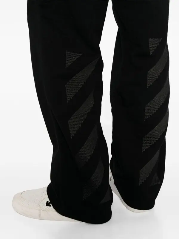 Off-White Diag-stripe Embroidered Track Pants