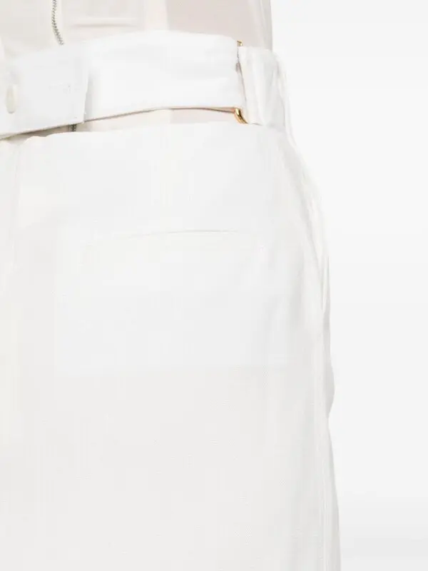 Jacquemus La Jupe Midi Bari Skirt - White