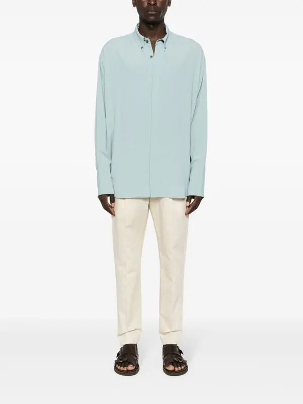 PT TORINO Feather-detail Trousers - Neutrals