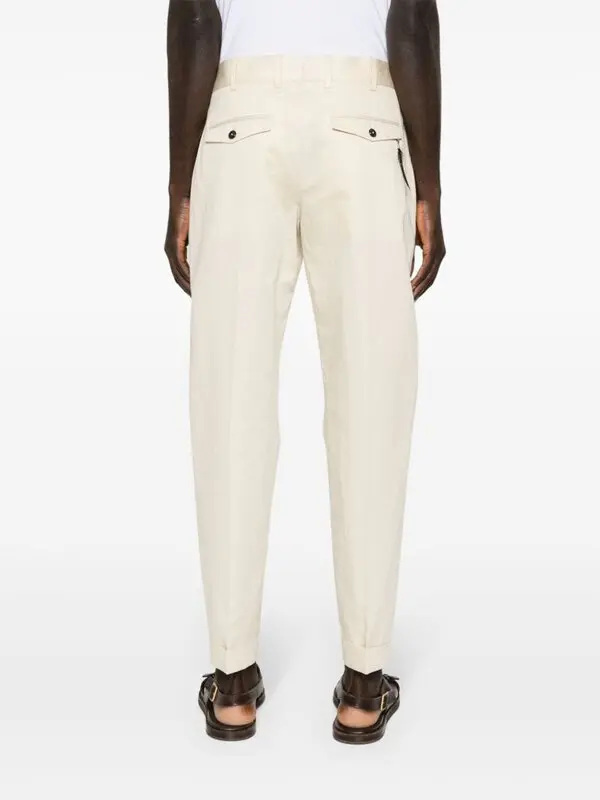 PT TORINO Feather-detail Trousers - Neutrals