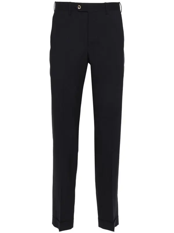 PT TORINO Slim-fit Cropped Trousers - Blue