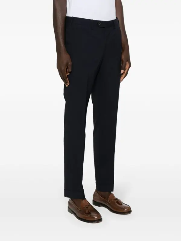PT TORINO Slim-fit Cropped Trousers - Blue