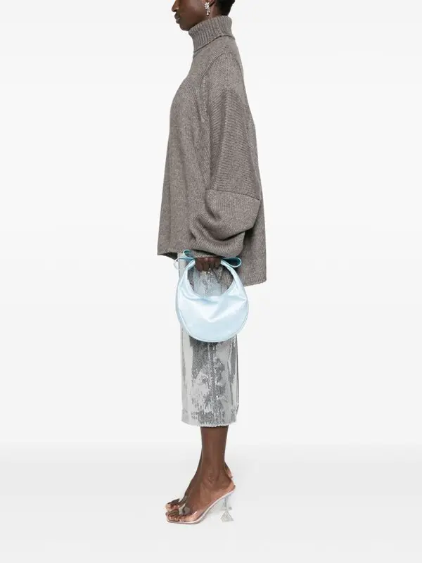 Mach & Mach Bow-detail Satin Tote Bag