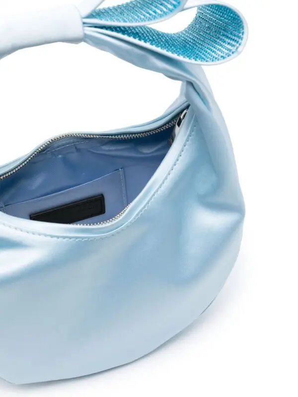 Mach & Mach Bow-detail Satin Tote Bag