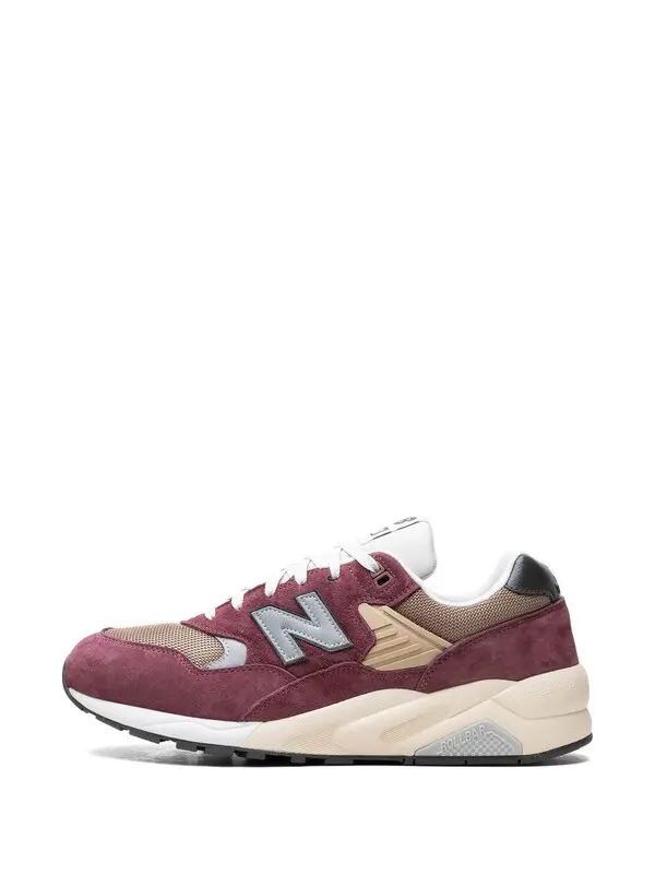 NEW BALANCE 580 Panelled Chunky Sneakers - Red