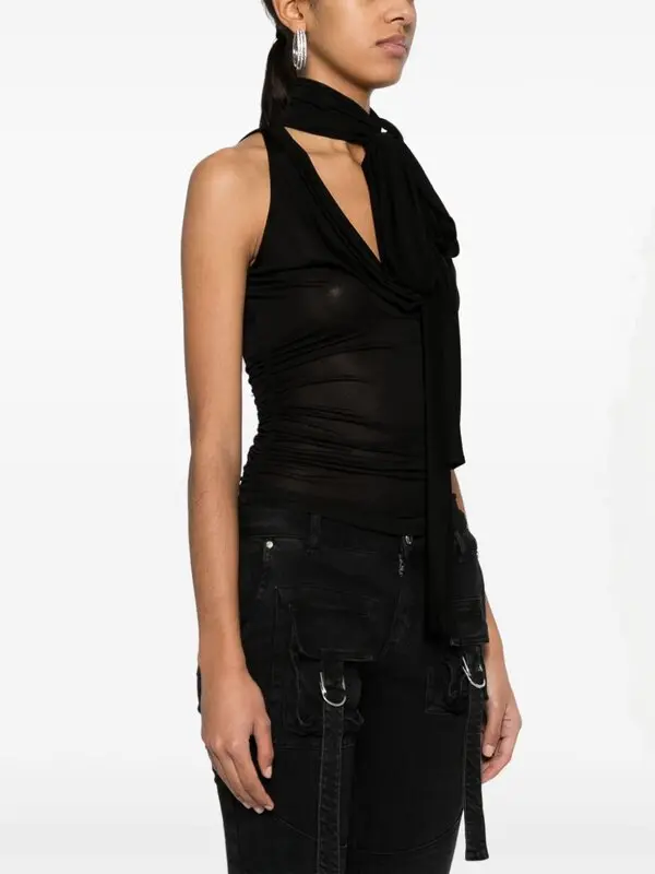 Blumarine Bow Halterneck Blouse