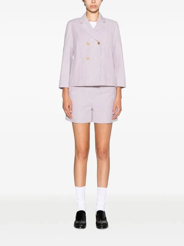 Thom Browne Striped Double-breasted Jacket