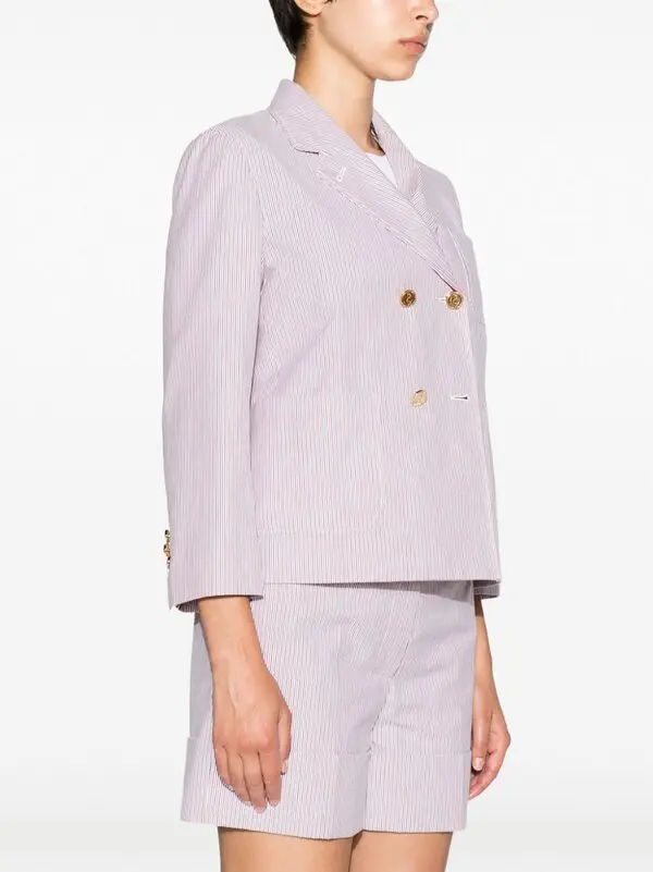 Thom Browne Striped Double-breasted Jacket