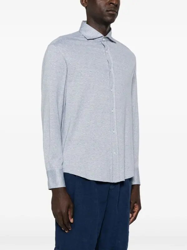 Brunello Cucinelli Mélange Ribbed Shirt