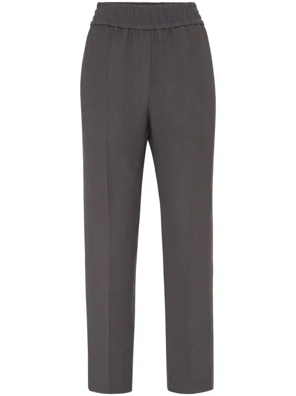 Brunello Cucinelli High-waist Cropped Trousers