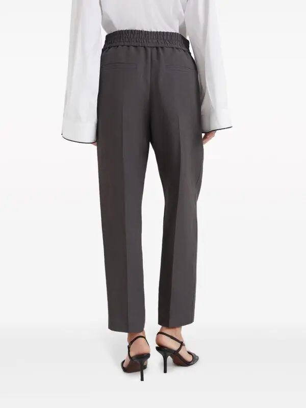 Brunello Cucinelli High-waist Cropped Trousers