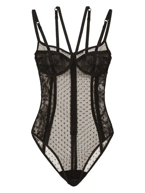 Dolce & Gabbana Floral-lace Bodysuit