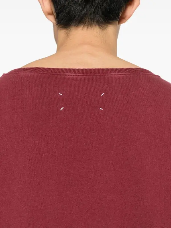 MAISON MARGIELA Distressed Layered Cotton Sweatshirt
