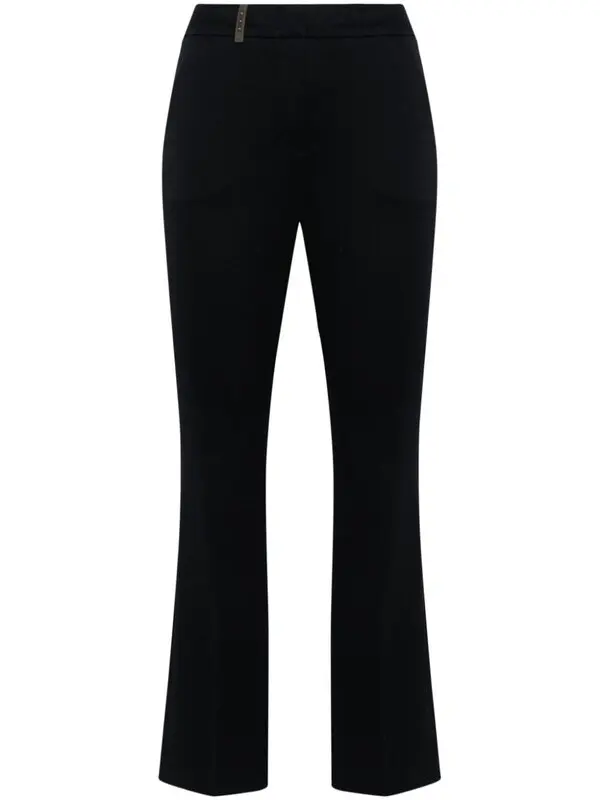 Peserico Ottoman Fine-ribbed Flared Trousers