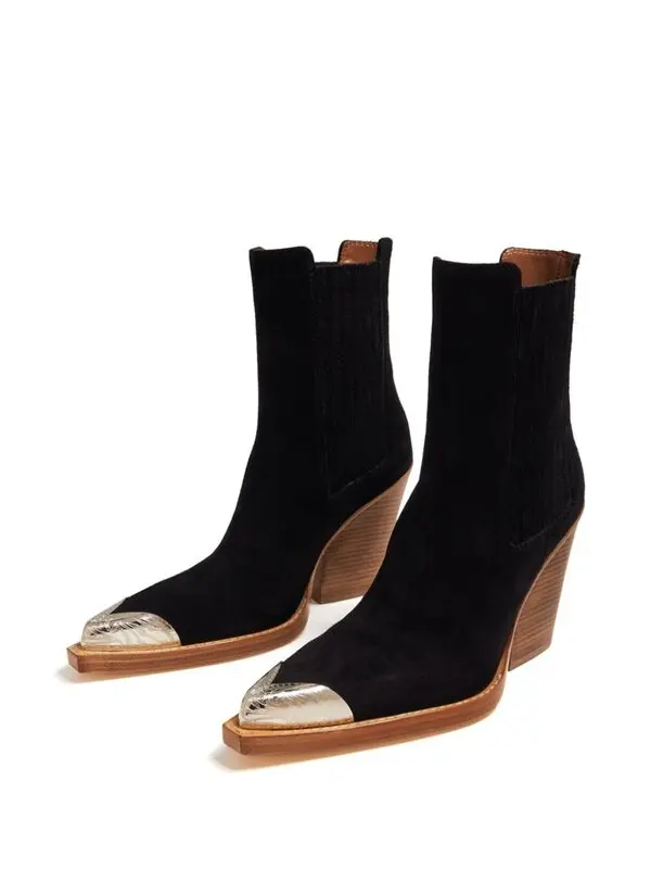 Paris Texas Dallas 100mm Boots - Black
