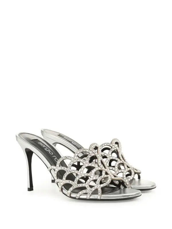 SERGIO ROSSI Sr Mermaid 90mm Leather Mules