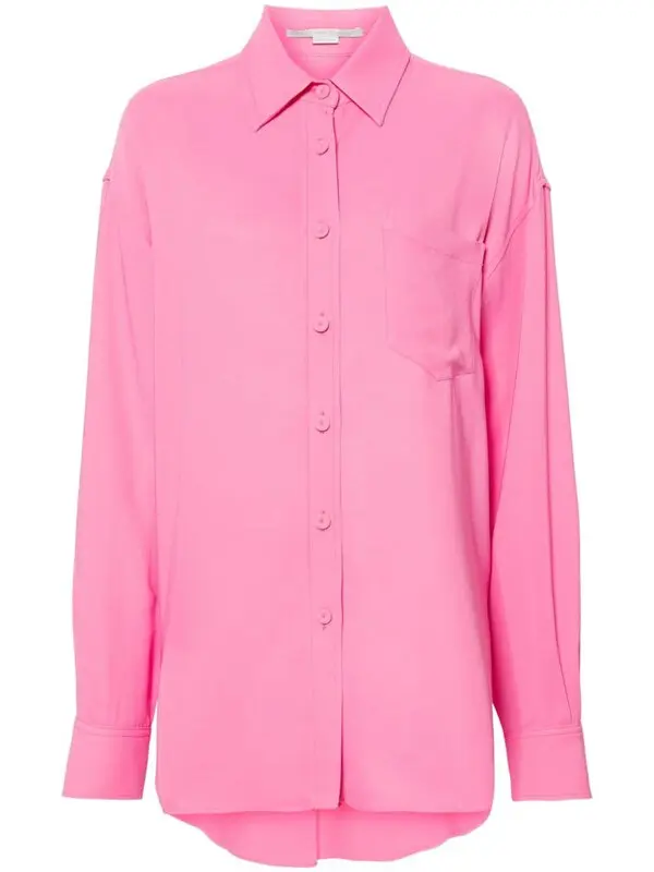 Stella McCartney Drop-shoulder Crepe Shirt