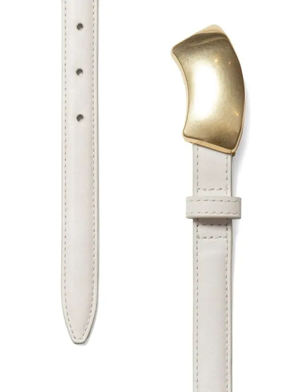 3.1 Phillip Lim Id Leather Belt - White