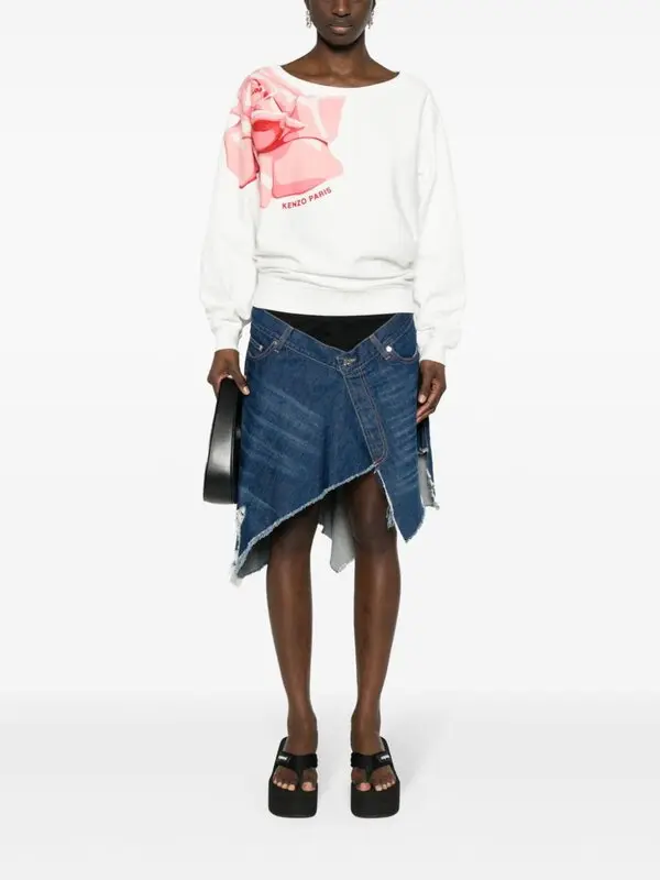 Kenzo Rose-print Cotton Sweatshirt