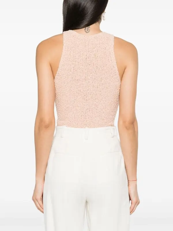 Fabiana Filippi Halterneck Bouclé-knit Bodysuit