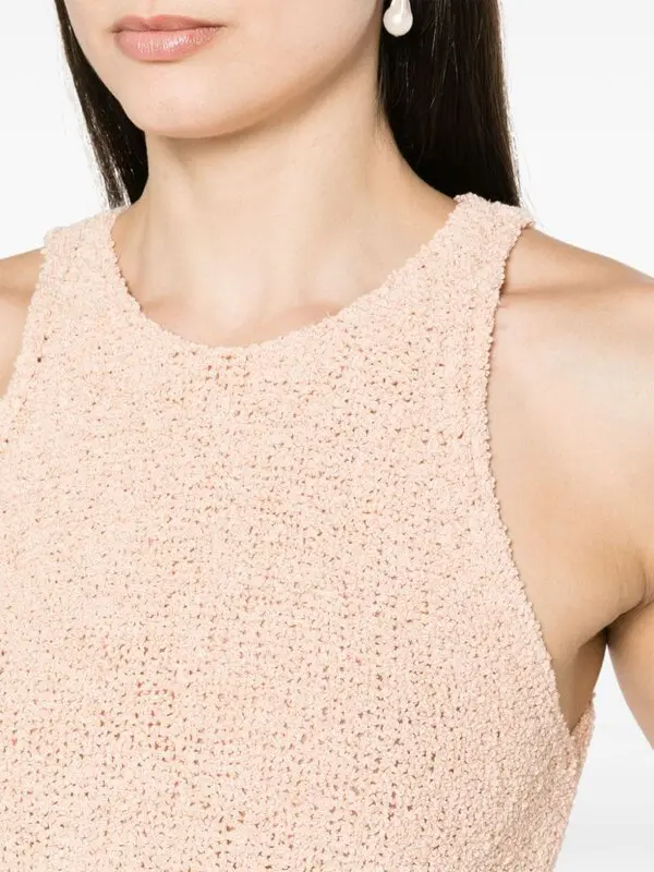 Fabiana Filippi Halterneck Bouclé-knit Bodysuit