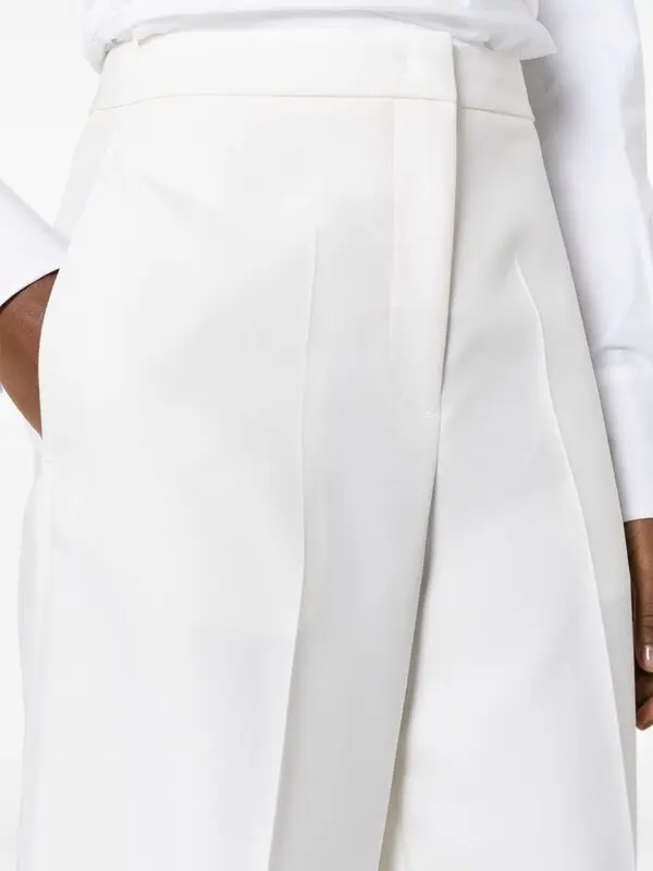 Fabiana Filippi High-waisted Wide-leg Trousers - White