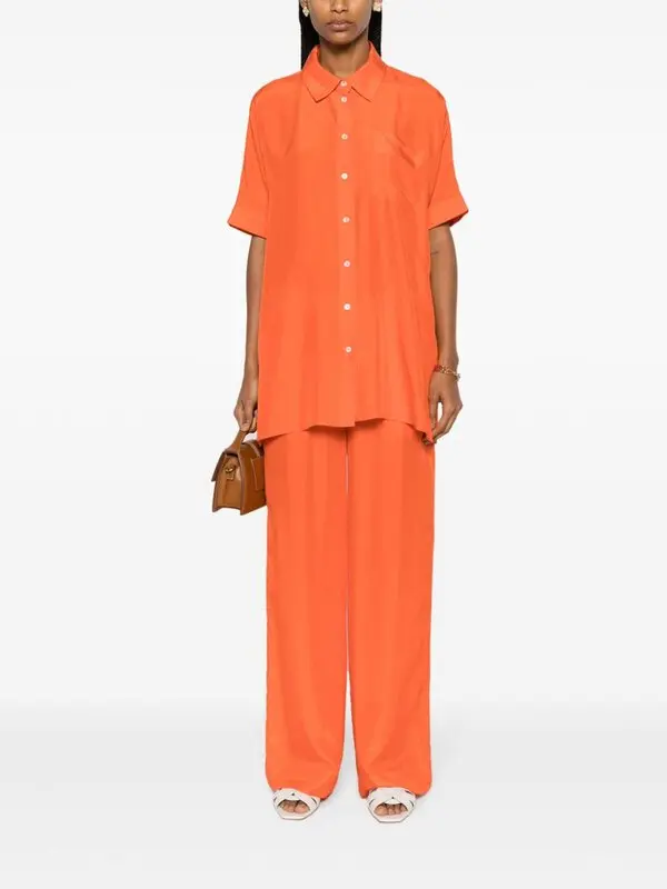 P.a.r.o.s.h Short Sleeve Silk Shirt