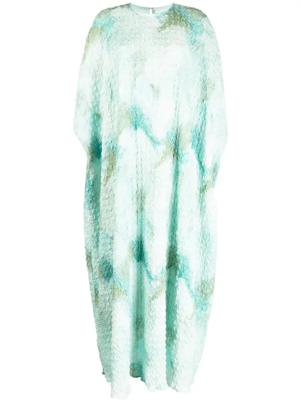 BAMBAH Jacquard Kaftan Dress - Green