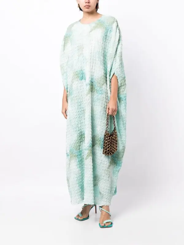 BAMBAH Jacquard Kaftan Dress - Green