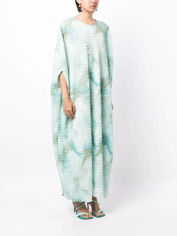 BAMBAH Jacquard Kaftan Dress - Green