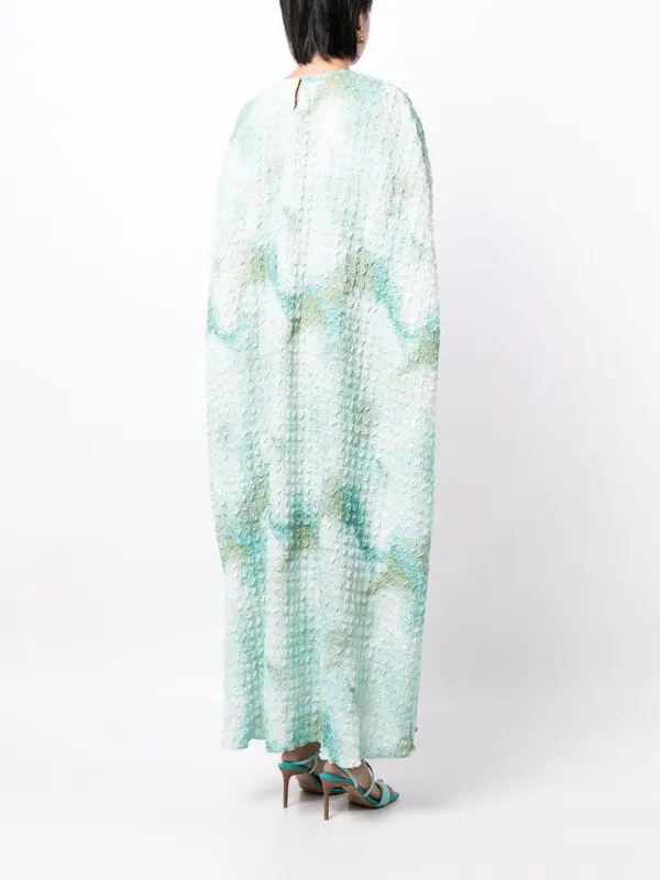 BAMBAH Jacquard Kaftan Dress - Green