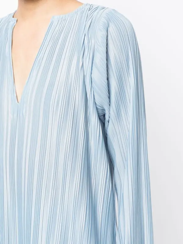 BAMBAH Plissé Trousers Set - Blue