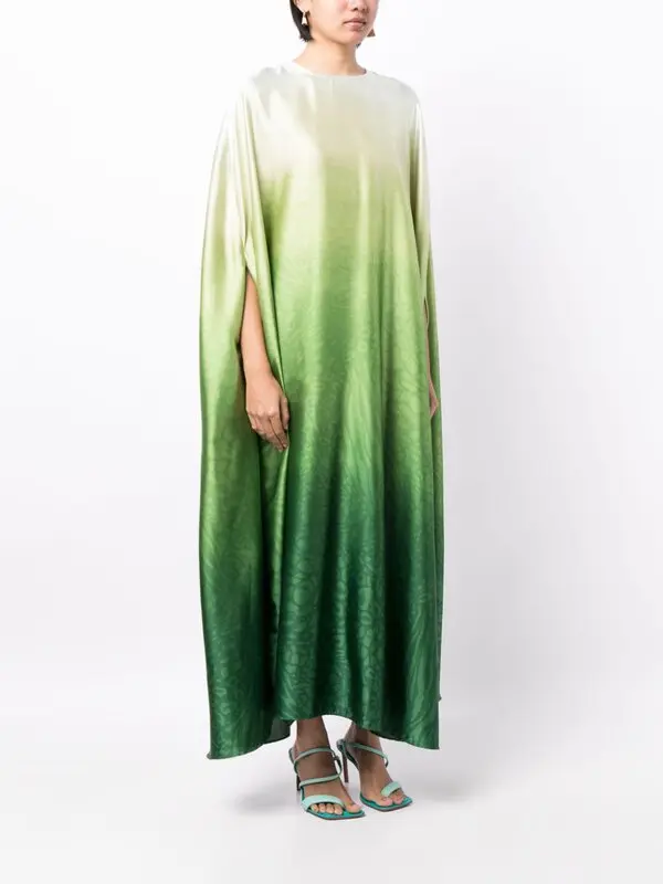 BAMBAH Gradient-effect Kaftan Dress - Green