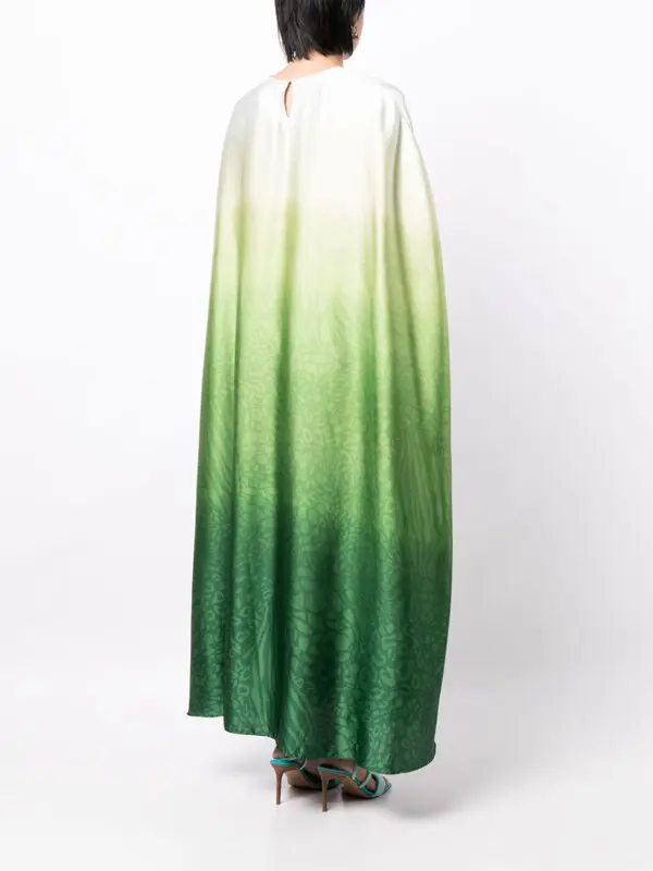 BAMBAH Gradient-effect Kaftan Dress - Green