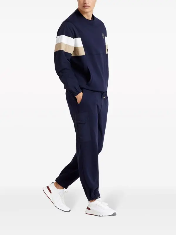Brunello Cucinelli Logo-print Panelled Sweatshirt