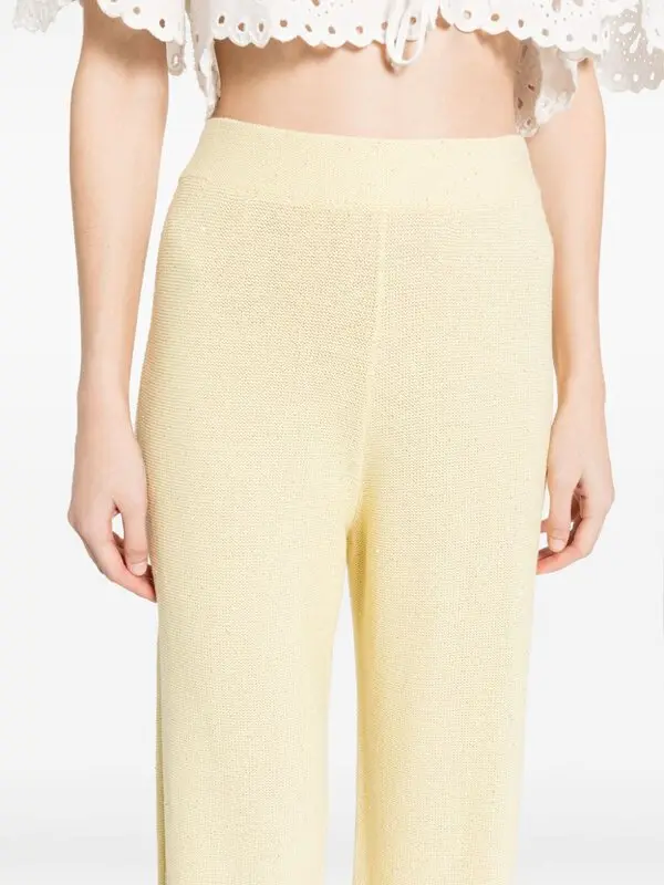 Fabiana Filippi Sequin-embellished Knit Trousers