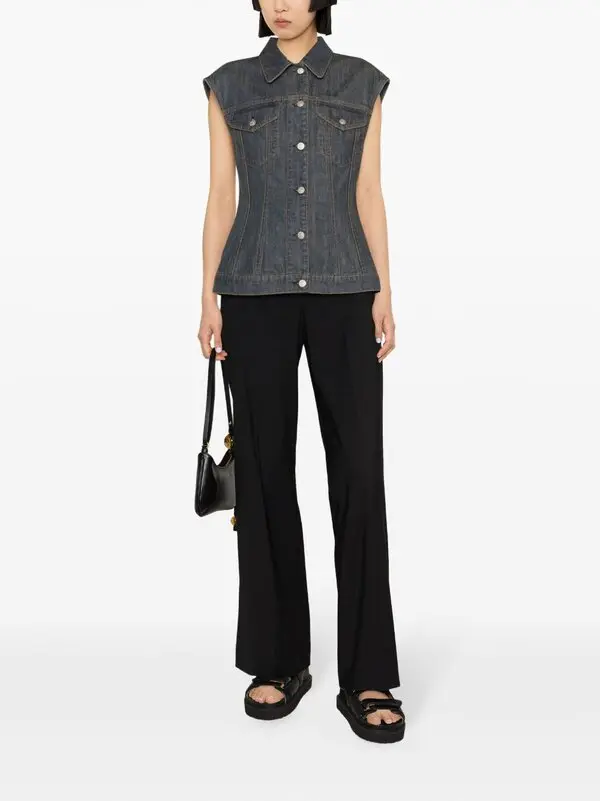 Fabiana Filippi Button-up Denim Gilet
