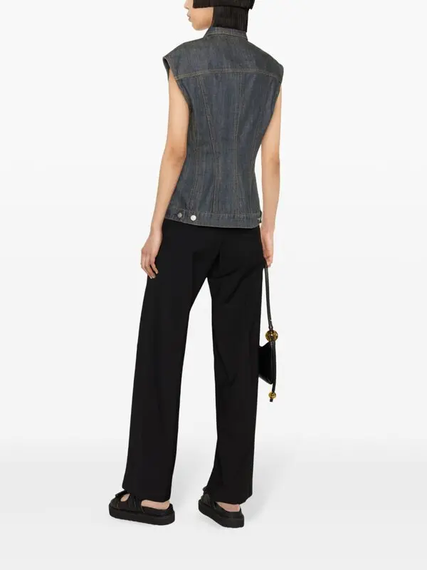 Fabiana Filippi Button-up Denim Gilet