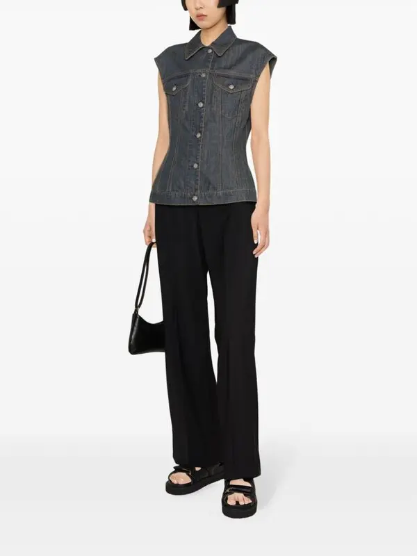 Fabiana Filippi Button-up Denim Gilet