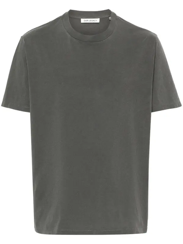 Our Legacy Ribbed Trim Boxy T-shirt - Grey