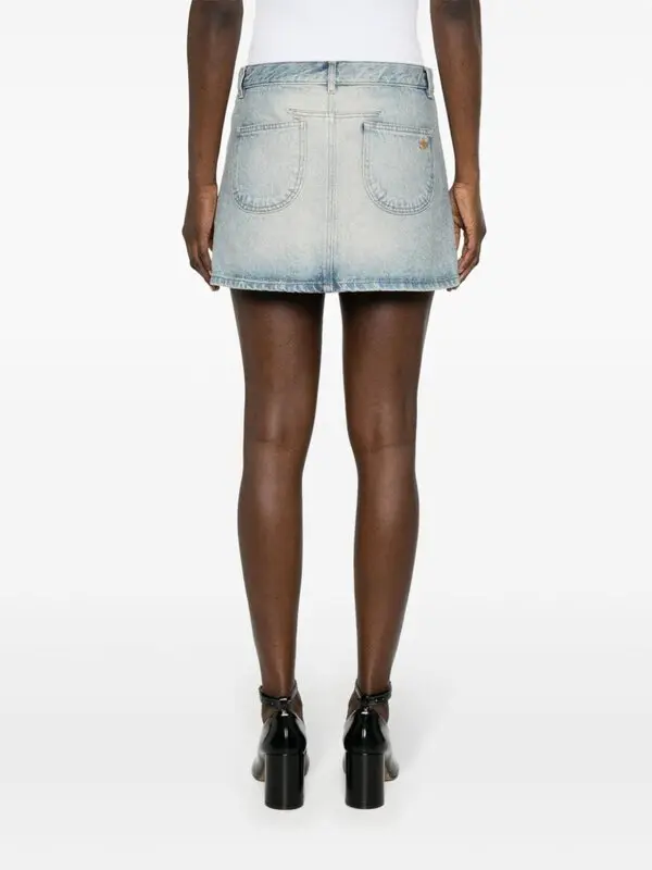 COURREGES Mini Denim Skirt - Blue