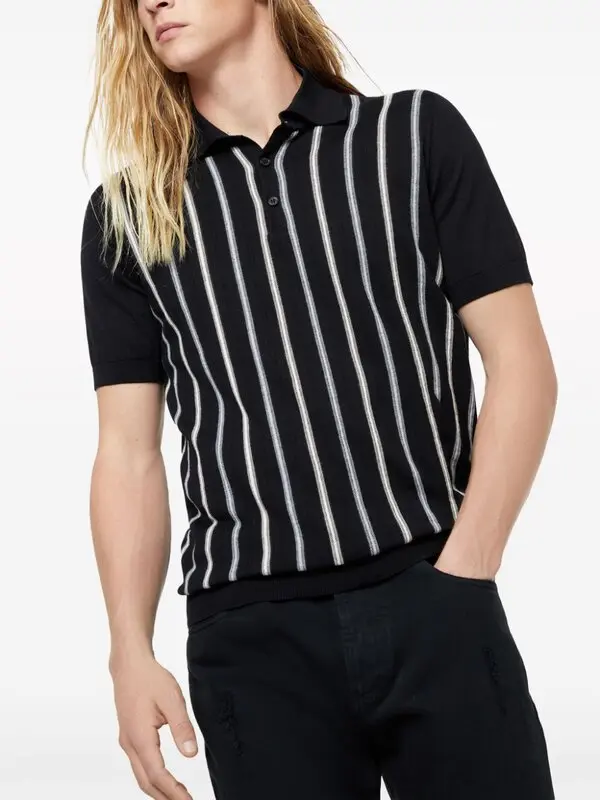 Brunello Cucinelli Stripe-jacquard Polo Shirt