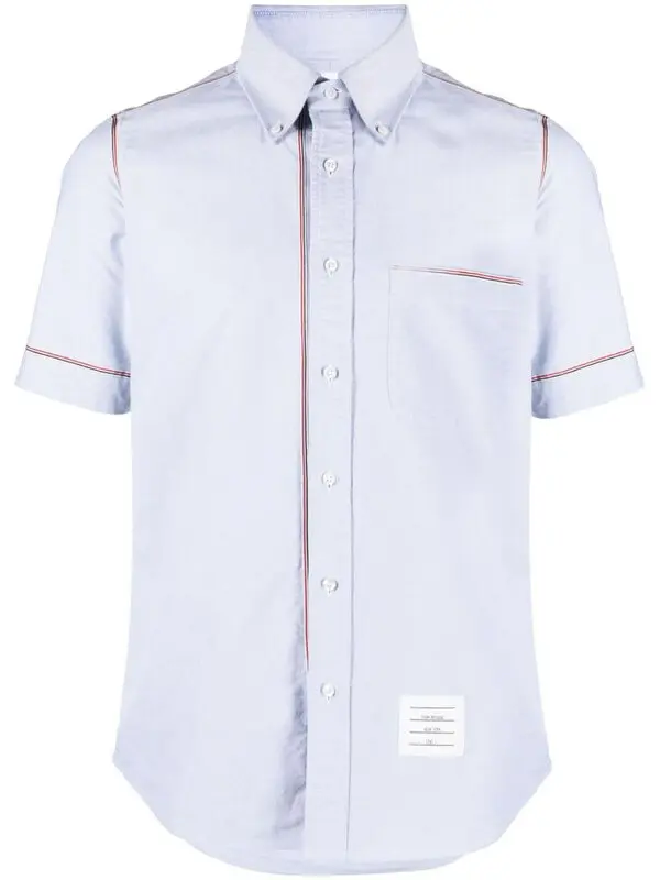 Thom Browne Rwb Stripe Cotton Shirt