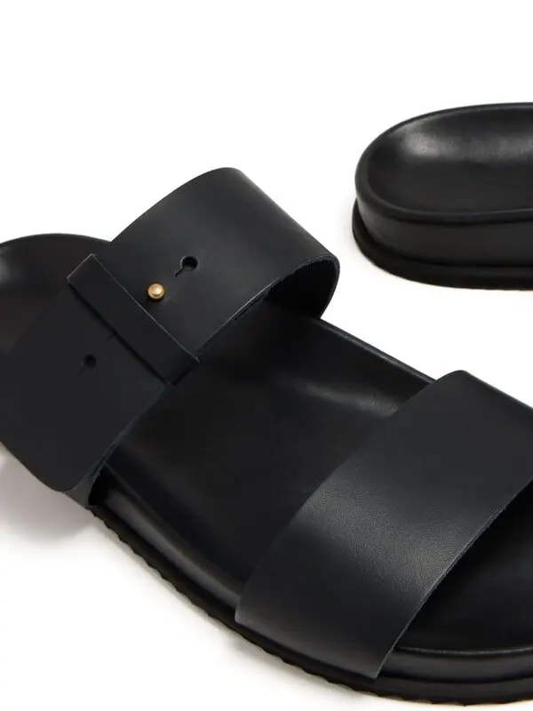 ANCIENT GREEK SANDALS Round-toe Leather Sandals
