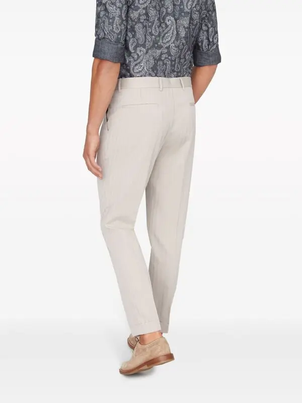 Brunello Cucinelli Striped Tailored Trousers